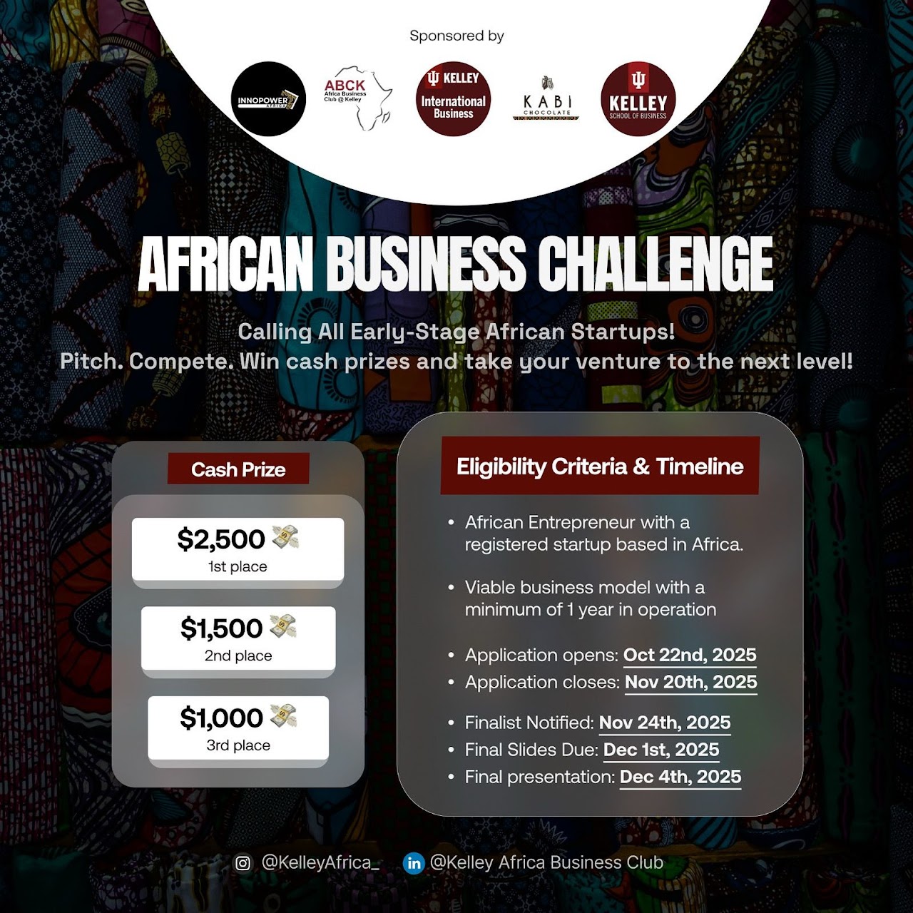Appel à Candidatures : Défi Africain Kelly pour Entrepreneurs audacieux ...